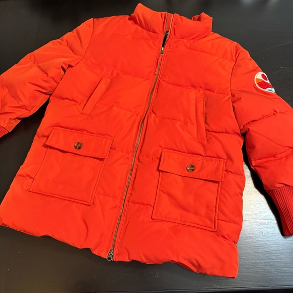 Sundance | Jackets & Coats | Sundance Vibrant Orange Jacket With Gray ...